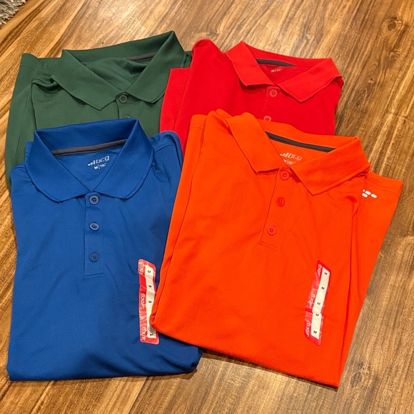 bcg | Shirts | Bcg Mens Polo Shirt Set Red Orange Blue Green | Poshmark